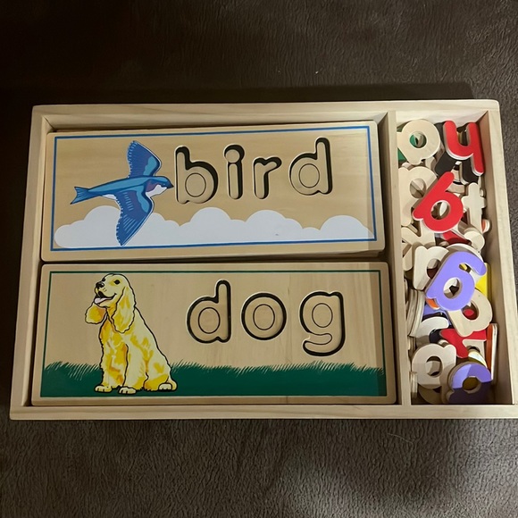 Melissa & Doug | Toys | See And Spell Puzzle | Poshmark
